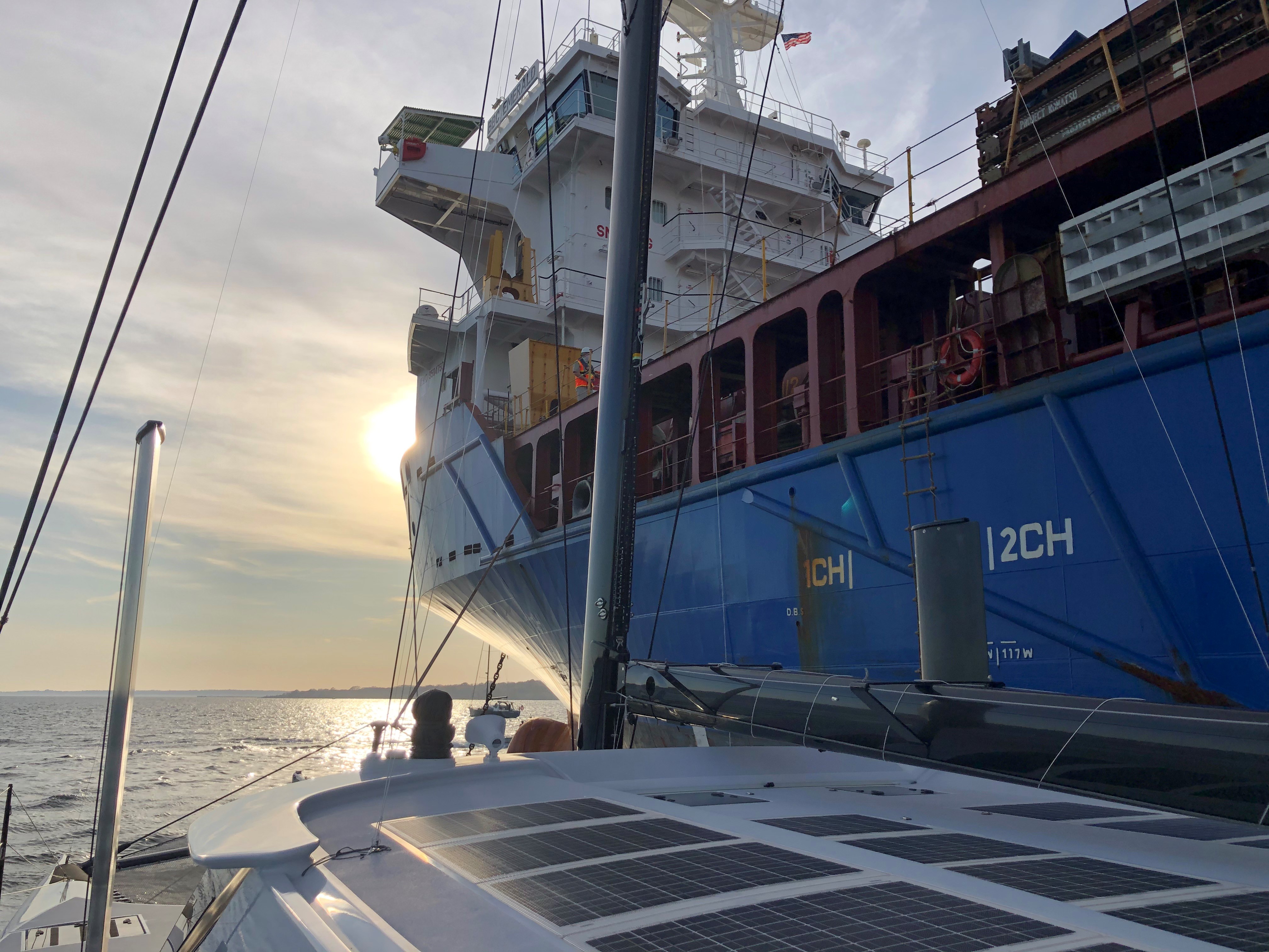 Loaded on ship to Auckland – Indy Yachts